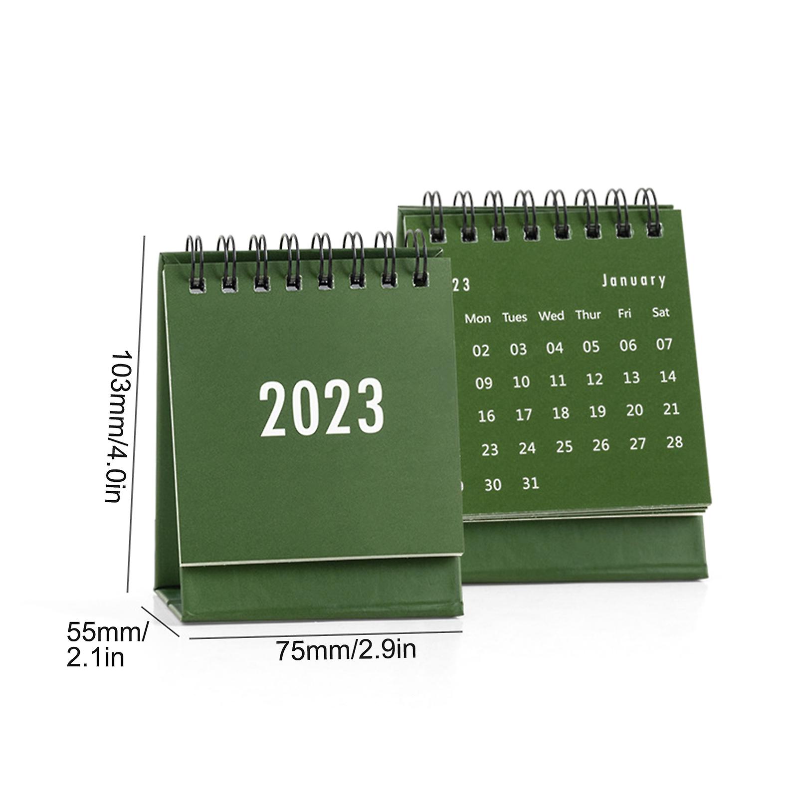 Mini Desk Calendar 2022-2023 - Aug 2022 to Dec 2023 Small Desktop ...