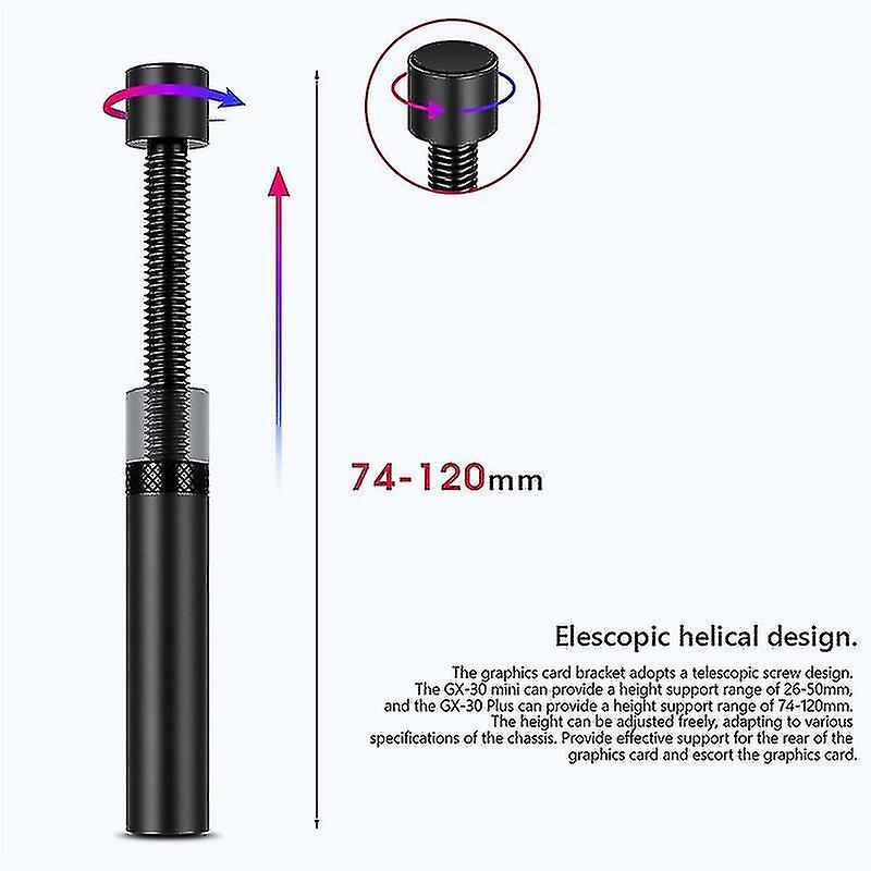Graphics Card Gpu Holder Support Adjustable Telescopic Screw Aluminum ...