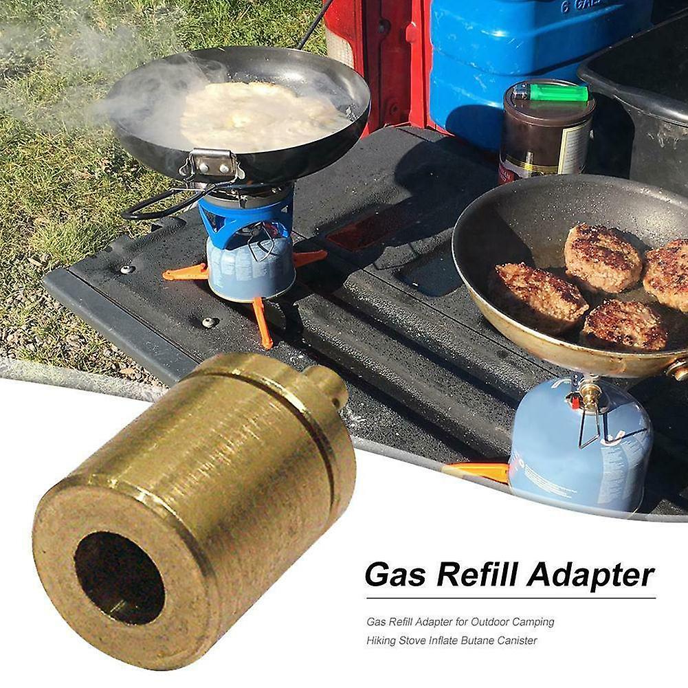 Camping BBQ Gas Refill Adapter Stove Canister Cylinder Butane Tank ...