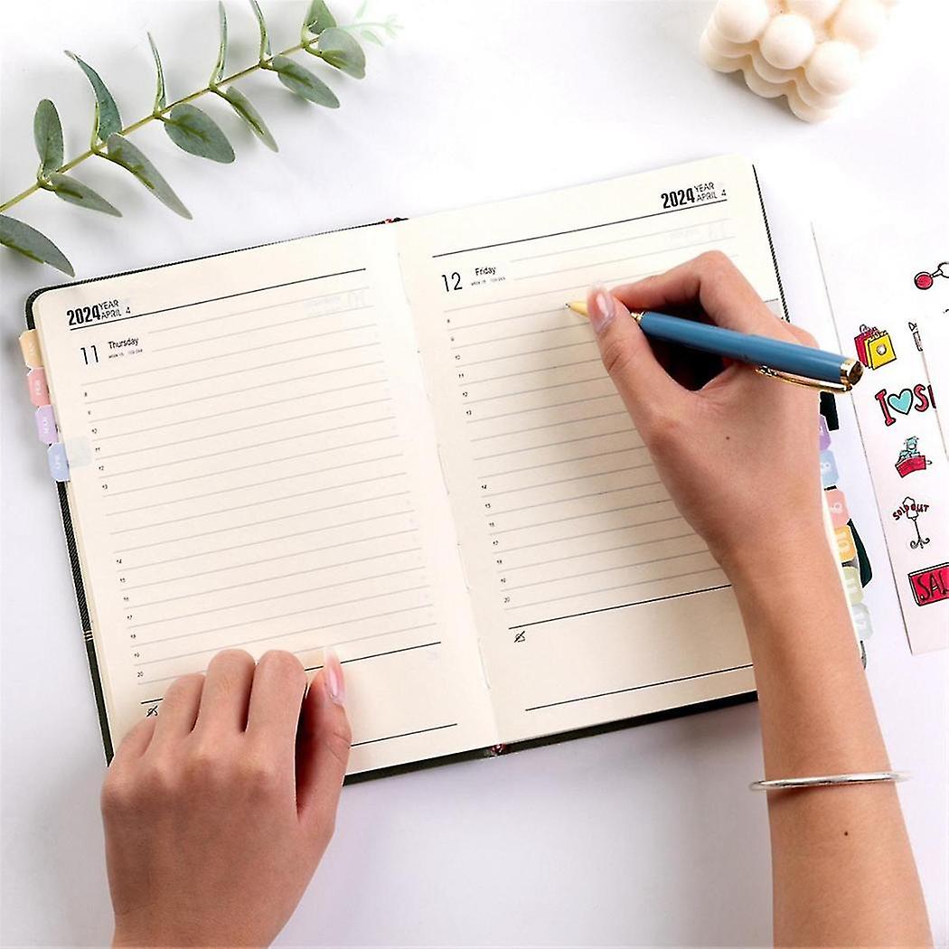 2024 Portable Planner 365 Days Cover Daily Weekly Schedule Notebook ...