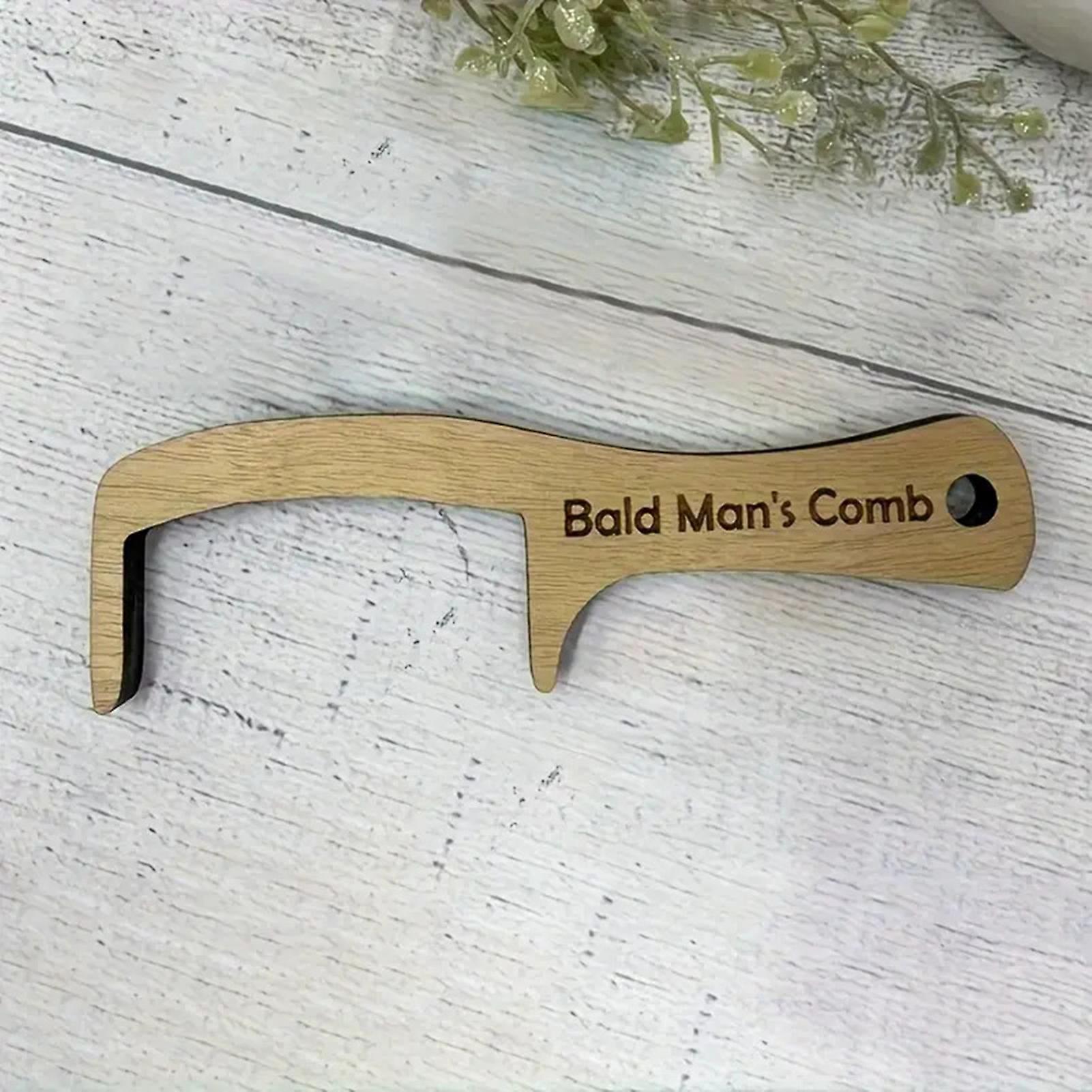Bald Man Joke Hair Comb Laser-Cut Wood Bald Man Comb for Bald Man ...