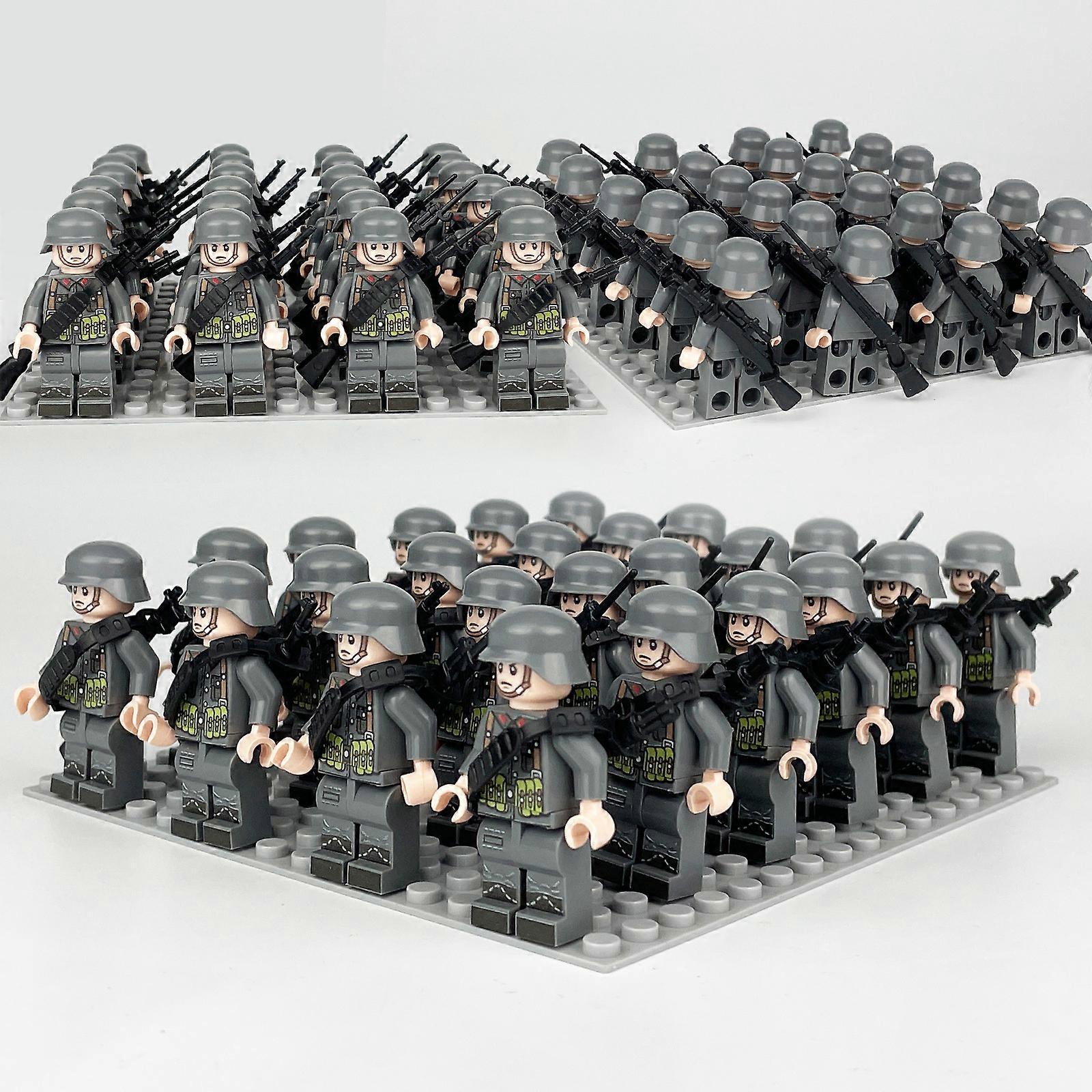 Army Military Building Blocks 24Pcs/Set with Base Plate Small Piece ...