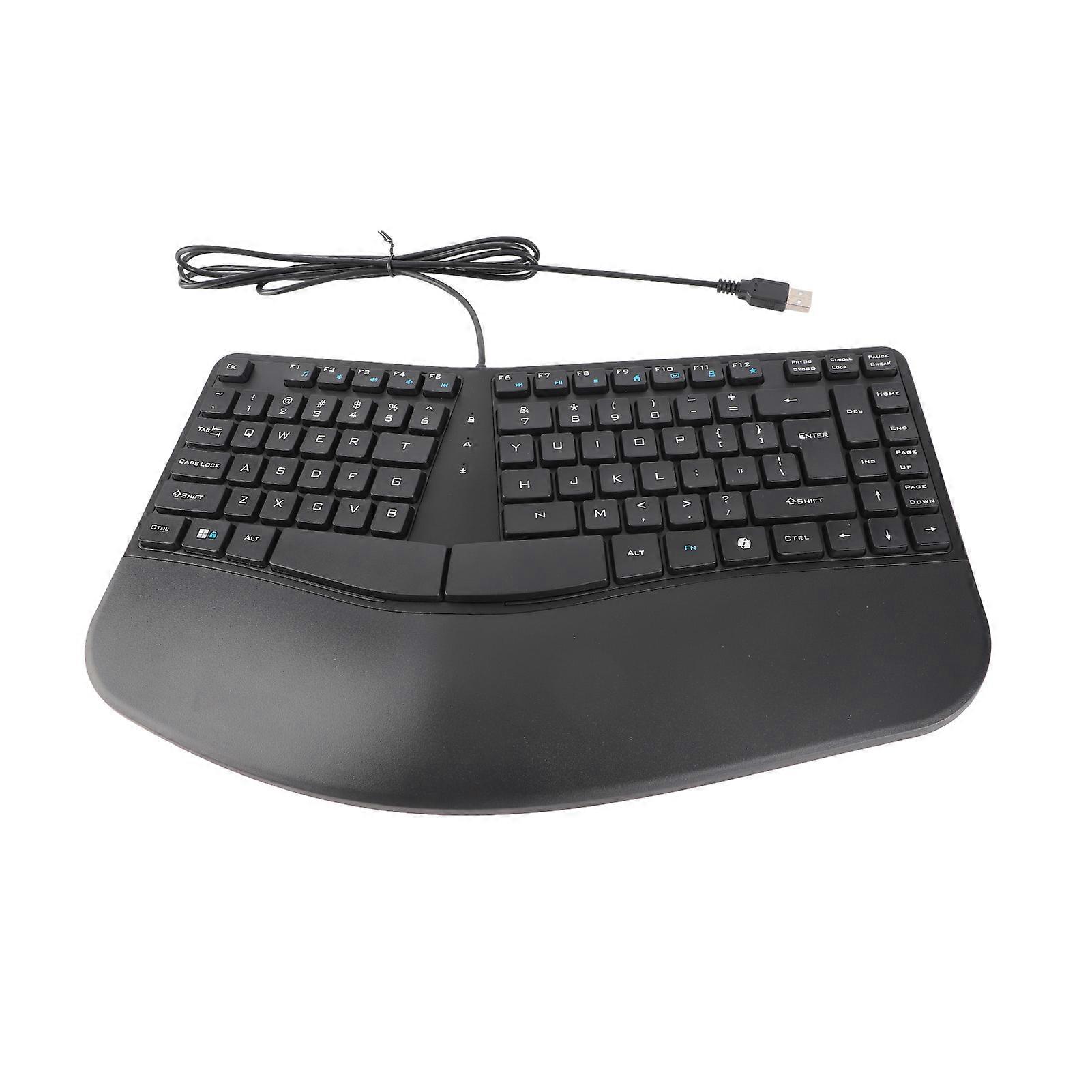 Ergonomic Keyboard 87 Keys Comfortable Wired Split Arch Keyboard with ...
