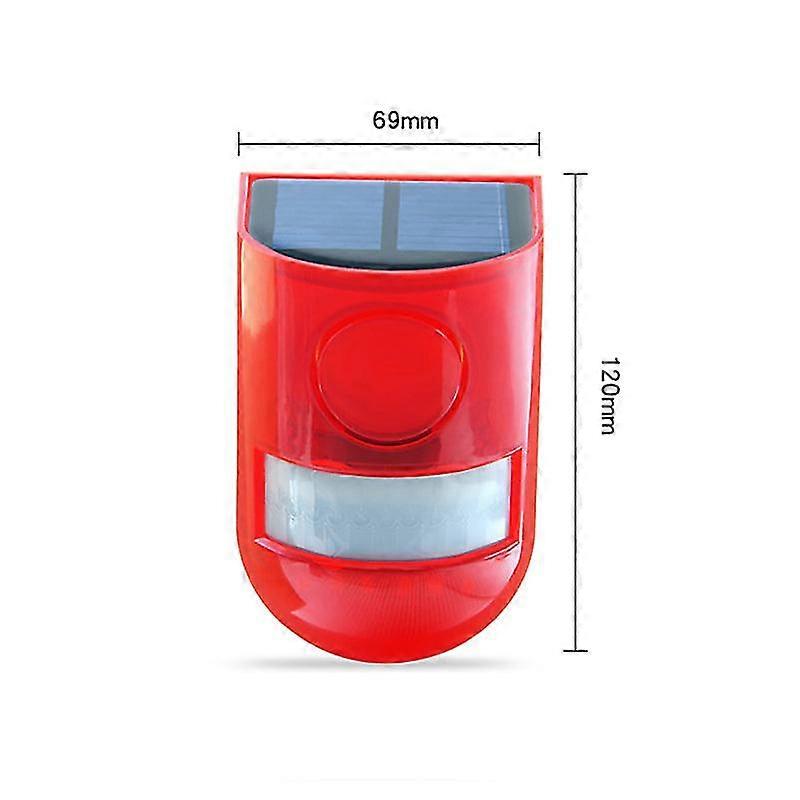 Solar sound alert flash warning sound & light alarm motion sensor 110 ...
