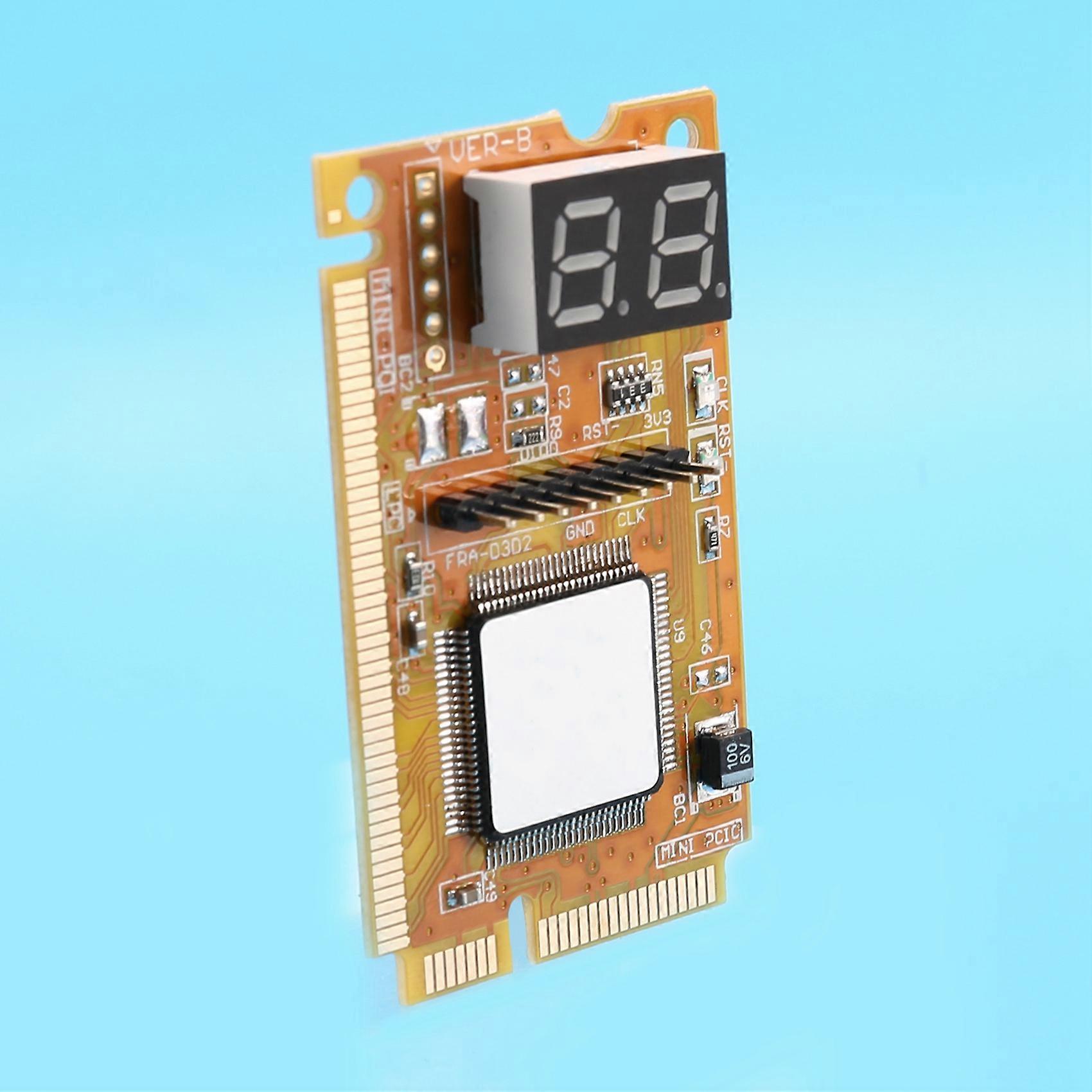 2-Digit Portable Computer PC Mini PCI PCI-E Laptop Analyzer Tester ...