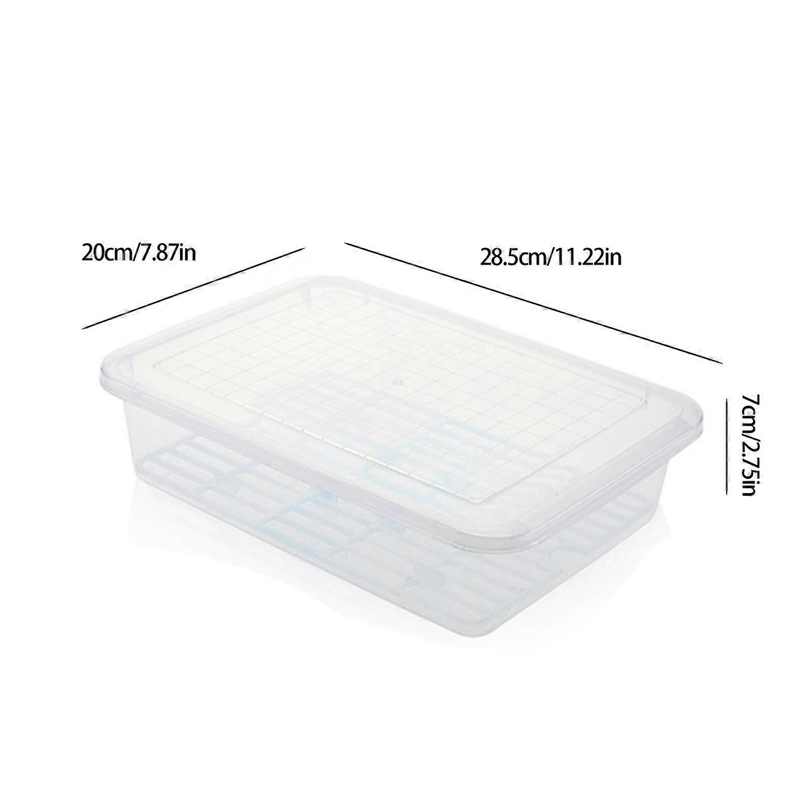 Food Storage Box For Fridge Plastic Fridge Organiser With Removable ...