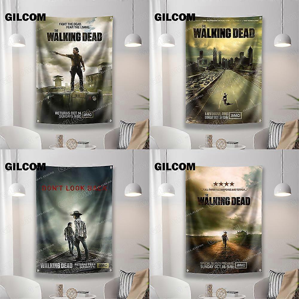 The Walking Dead flag Classic TV Series Movie Poster Banner Tapestry ...