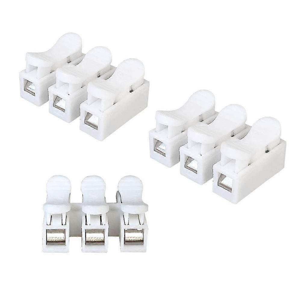 60 Pcs Ch3 Spring Wire Connectors, Electrical Cable Clamp Terminal ...