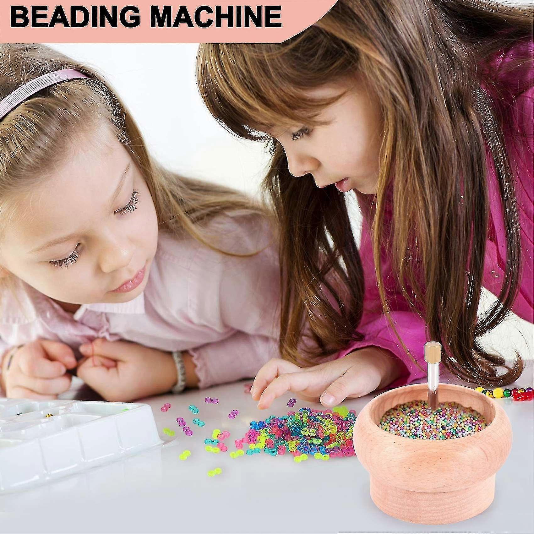 Diy Making Bead Spinner Holder Gem Workshop Wooden Crafting Project Stringing With Big Eye ...