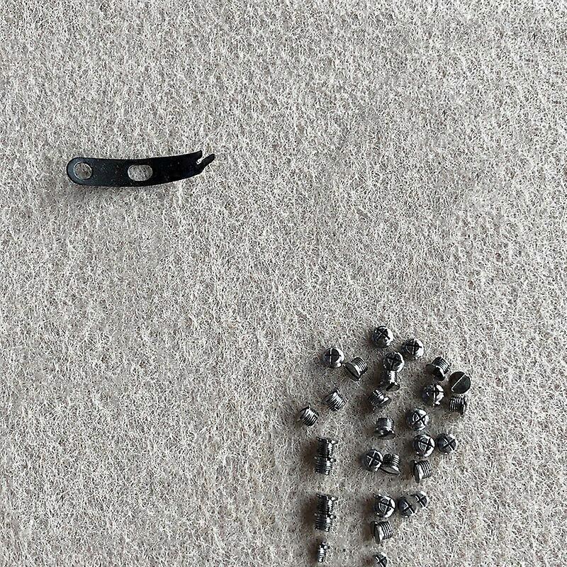 10stk roterende krog stål lille og stor spolekasse skrue patty plade ...