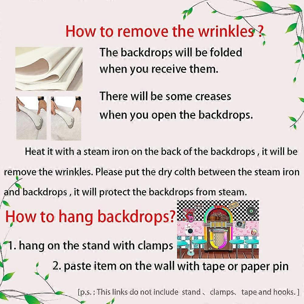 Back to 50's Sock Hop Photography Backdrop Vinyl 7x5ft for 1950s Rock ...