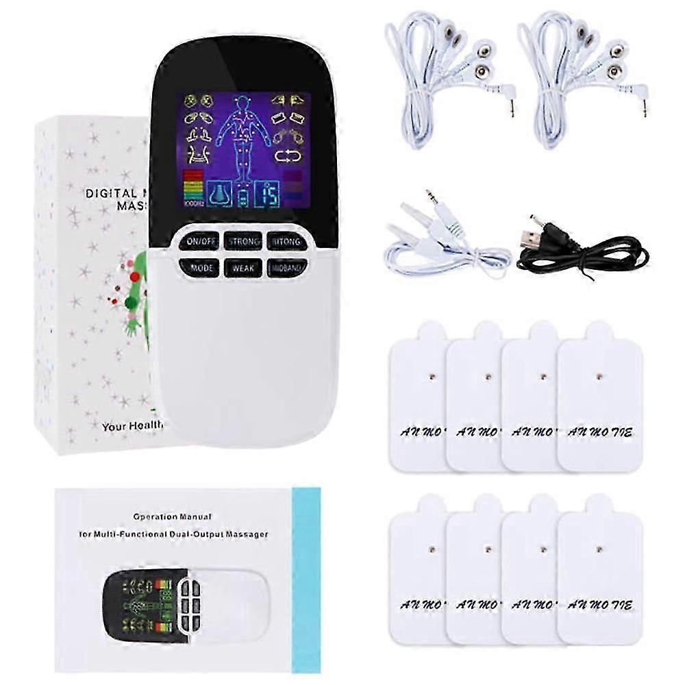 Rechargeable TENS Unit Digital Therapy Machine EMS TENS Machine ...
