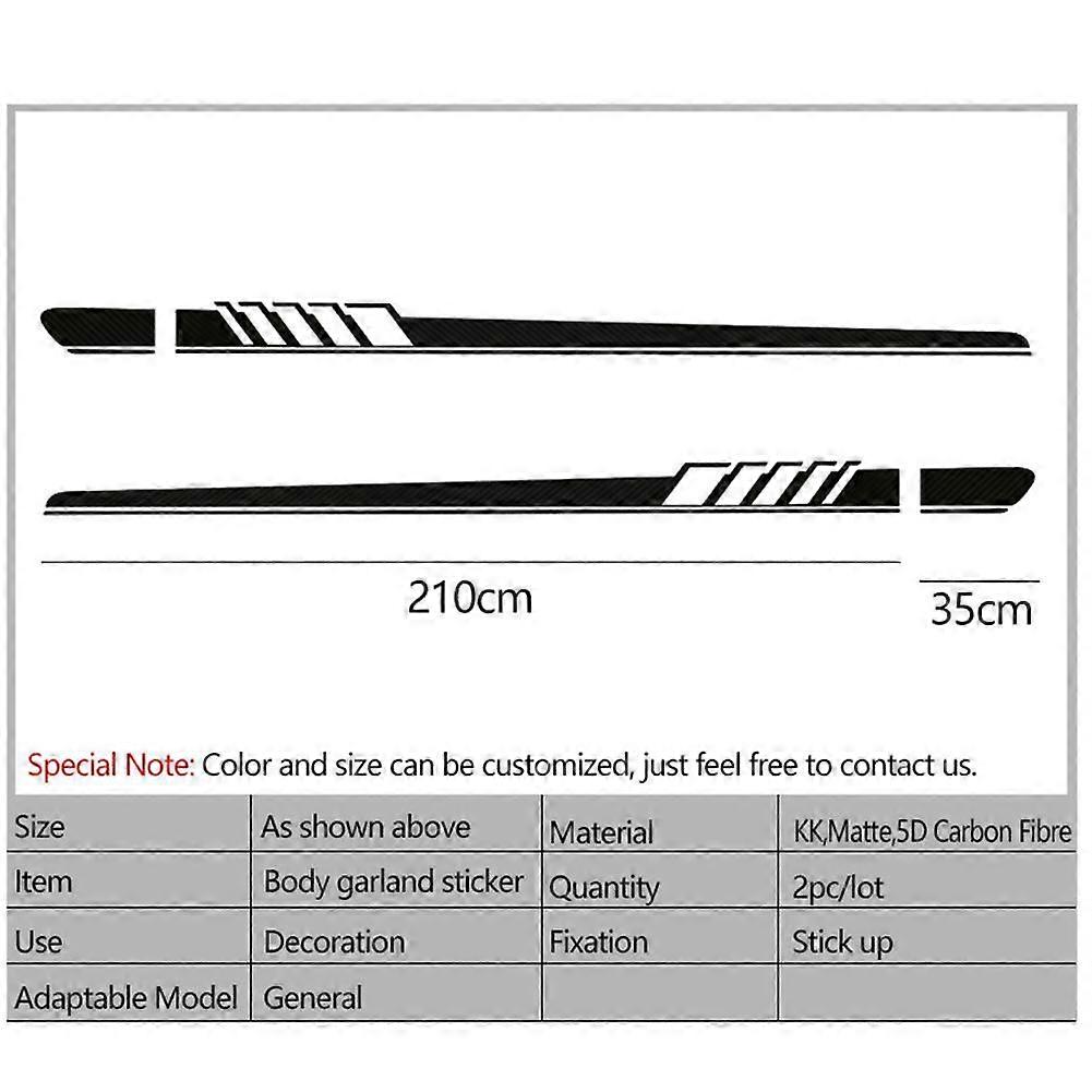 Edition 1 Car Hood Decal Side Stripes Skirt Sticker Vinyl Decal For ...