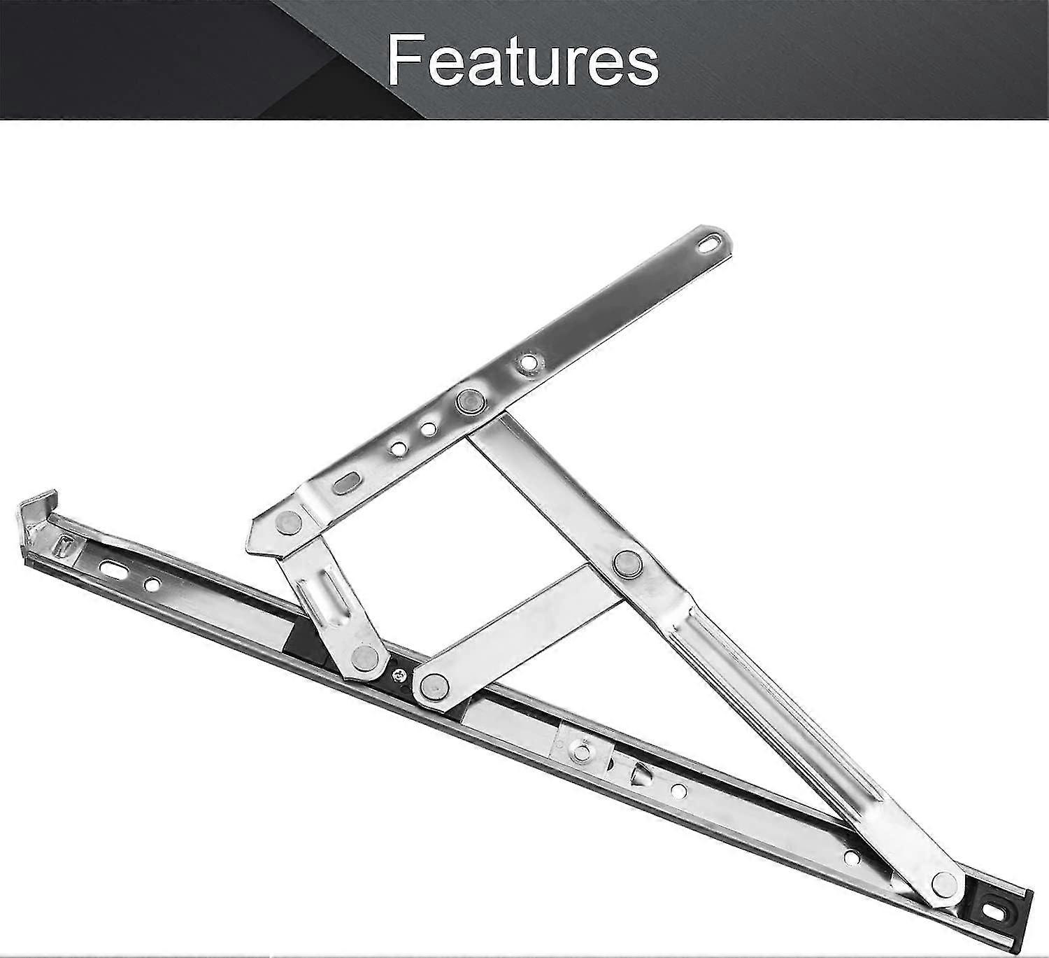 Casement Window Interlock Stainless Steel Friction Hinge 10" Long (Pack ...