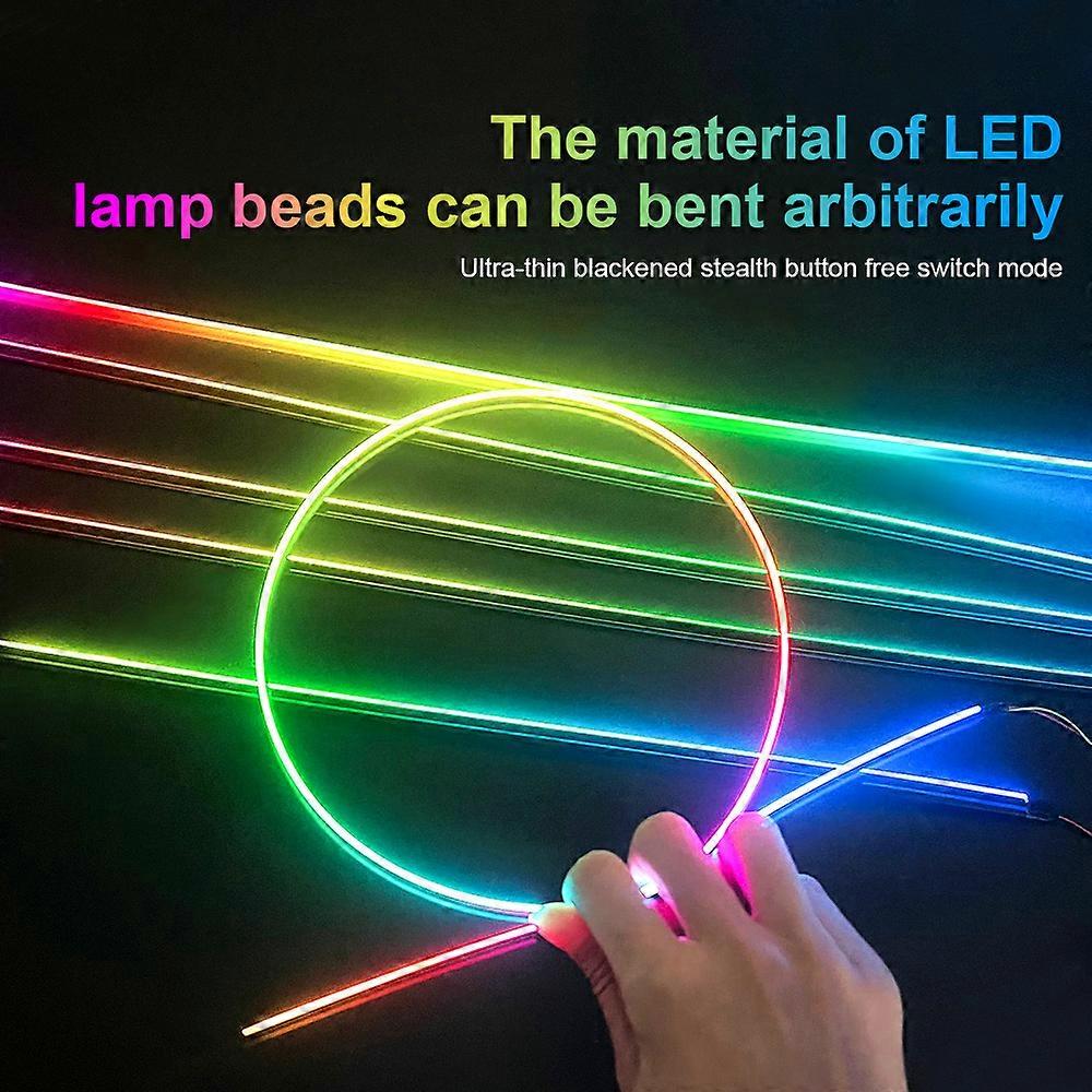 18 in 1 streamer symphony car ambient lighting interior rainbow ...