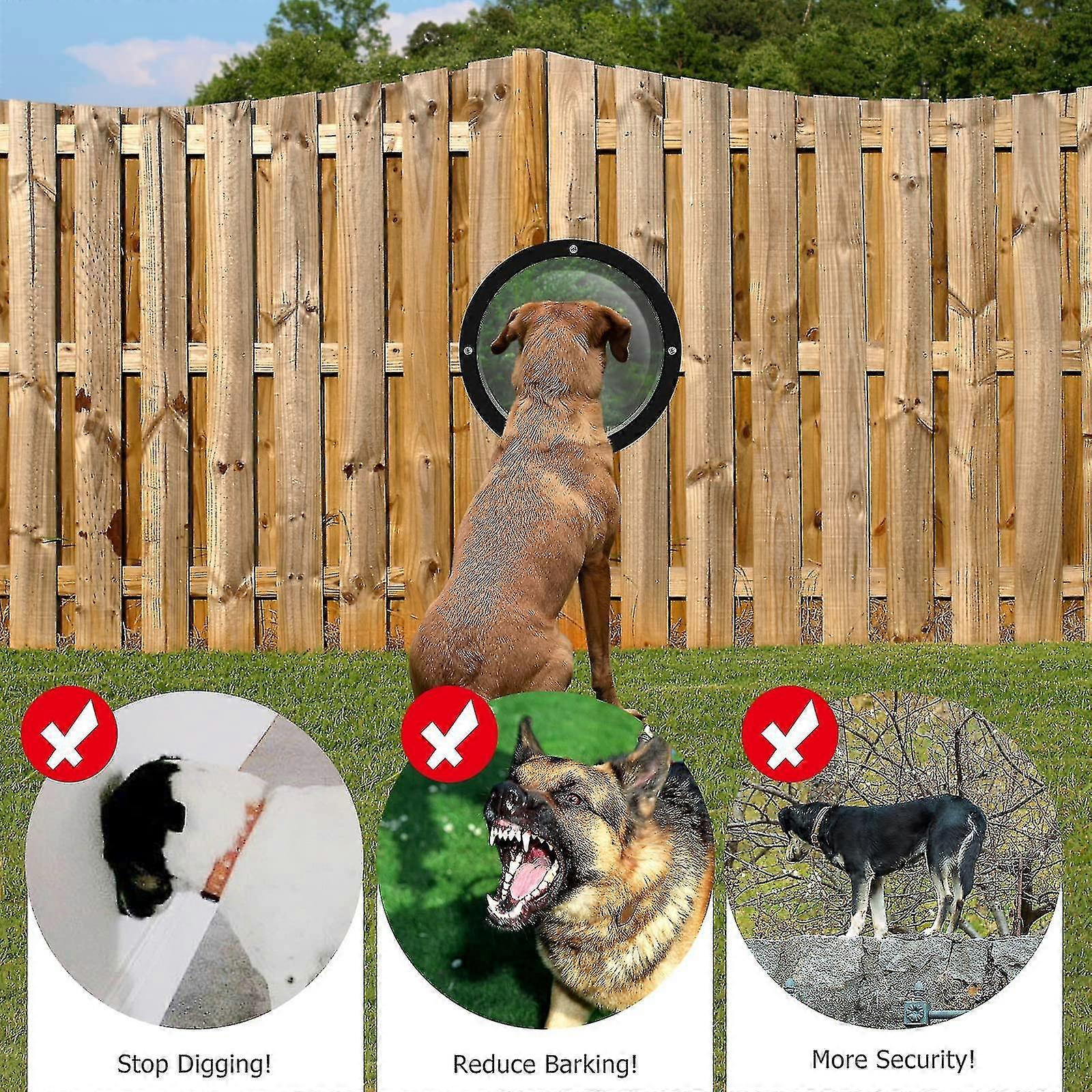 Fence Window For Pets, Durable Acrylic Dome Pet Dog Fence Peek Window ...