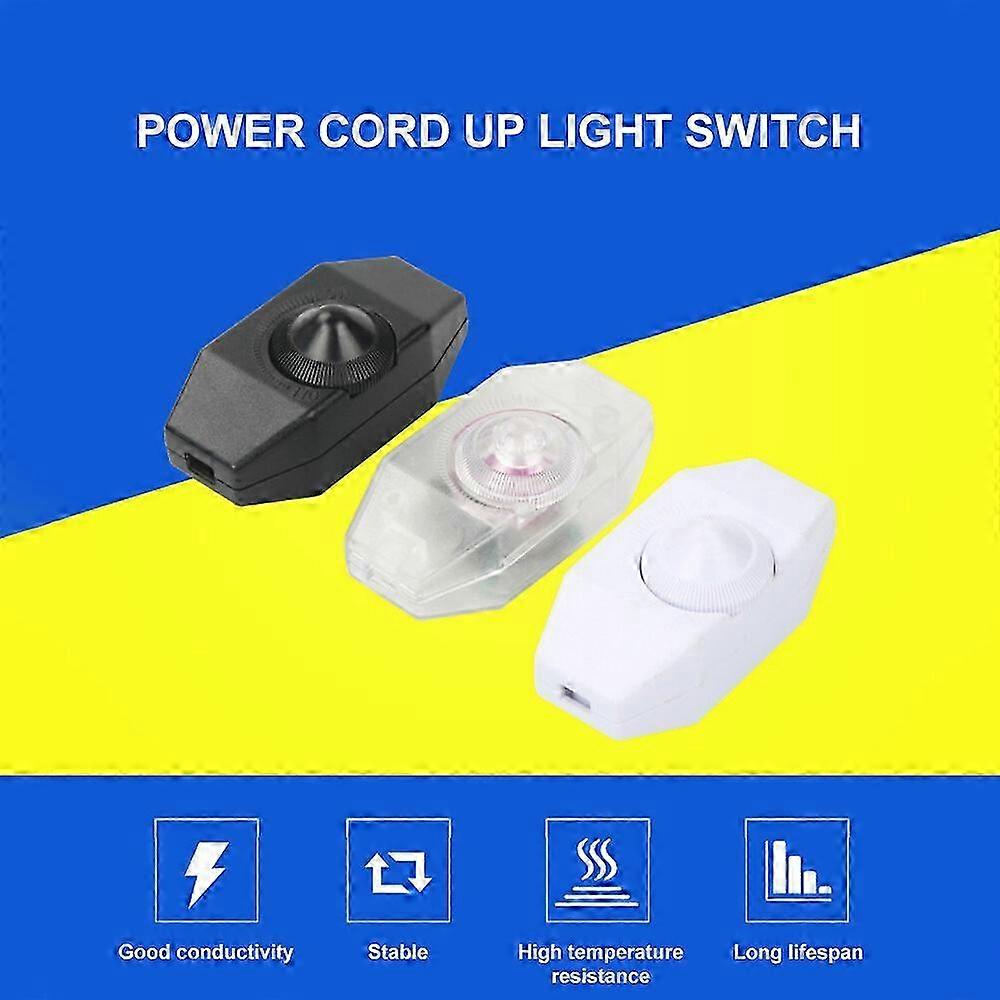 Rotary Cord Switch AC 250V Lnline Dimmer Switch Swivel Knob Dimmer ...