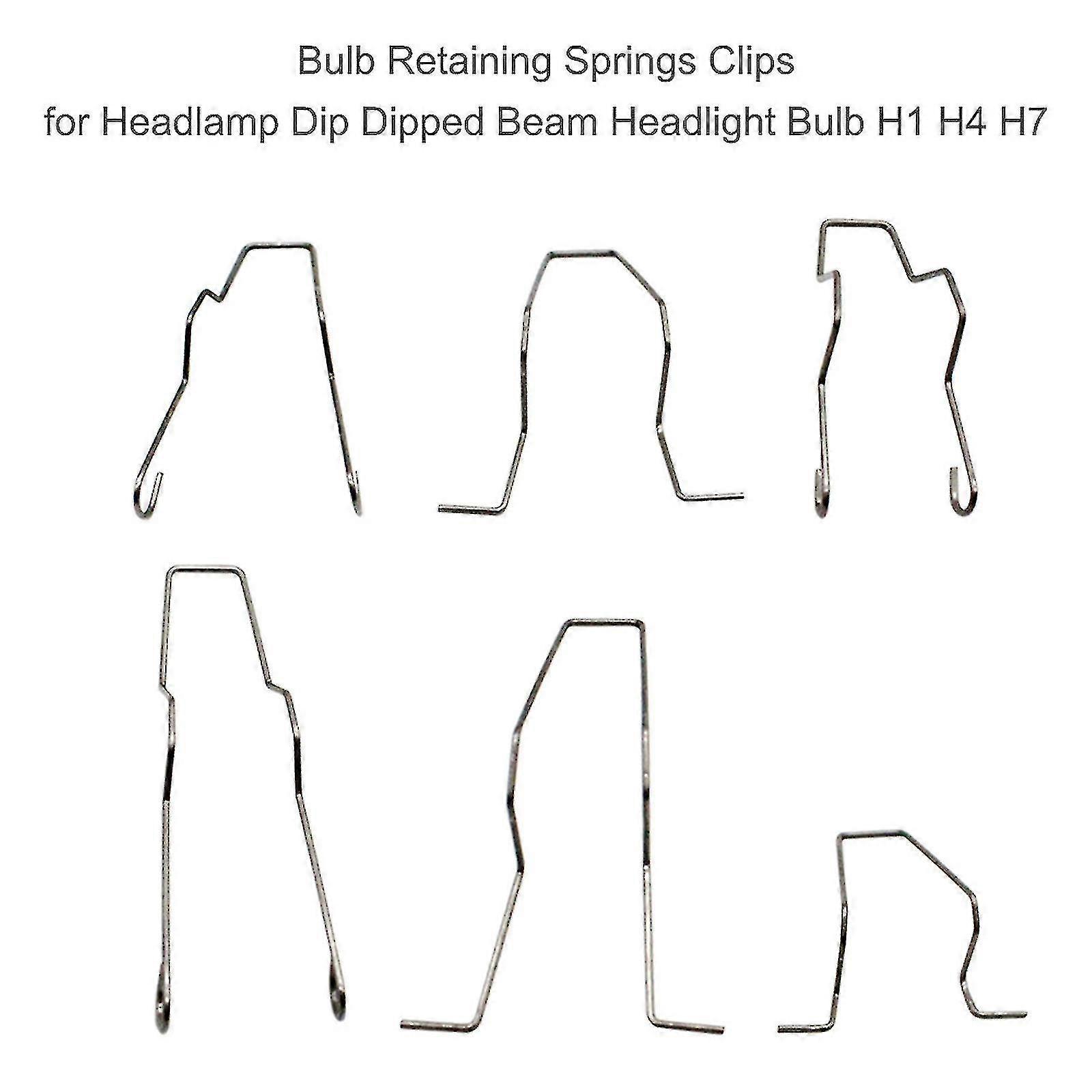 6pcs Headlamp Headlight Dip Dipped Beam Clip Clamp 5zhsfullkit Bracket ...