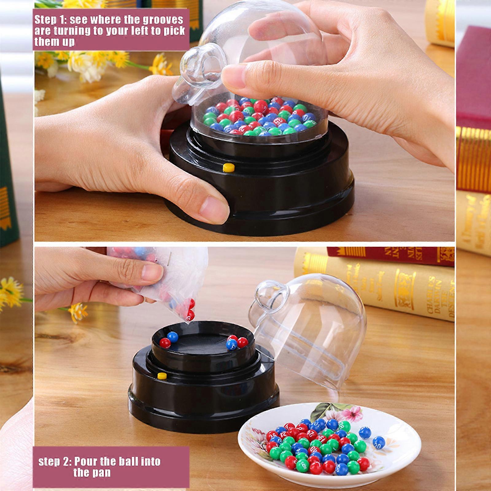 Mini Electric Lottery Bingo Machine for Lucky Draw Game- Requires 2 AA ...