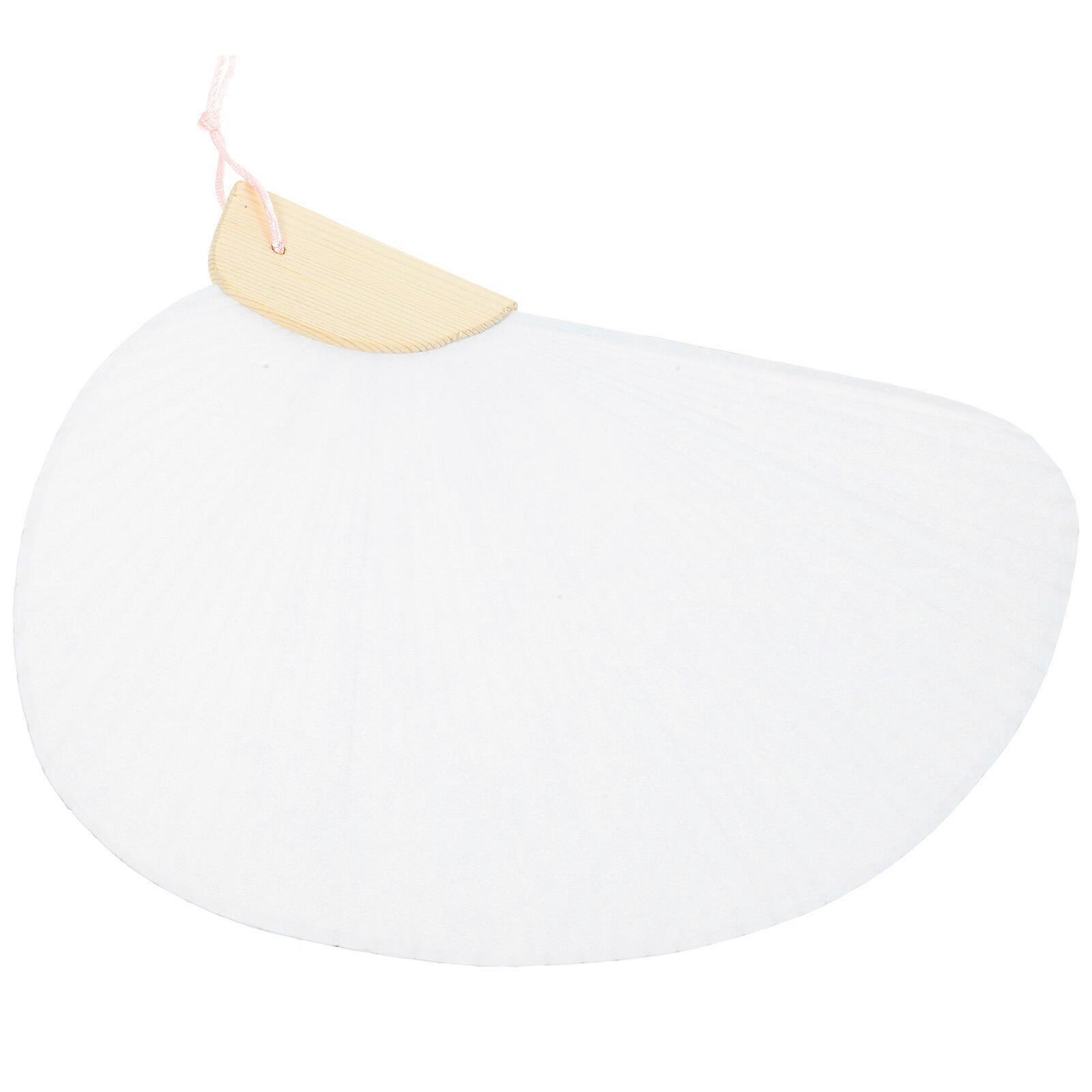 Paper Fan Handheld Fan White Paper Hand Fan DIY Graffiti Paper Fan ...