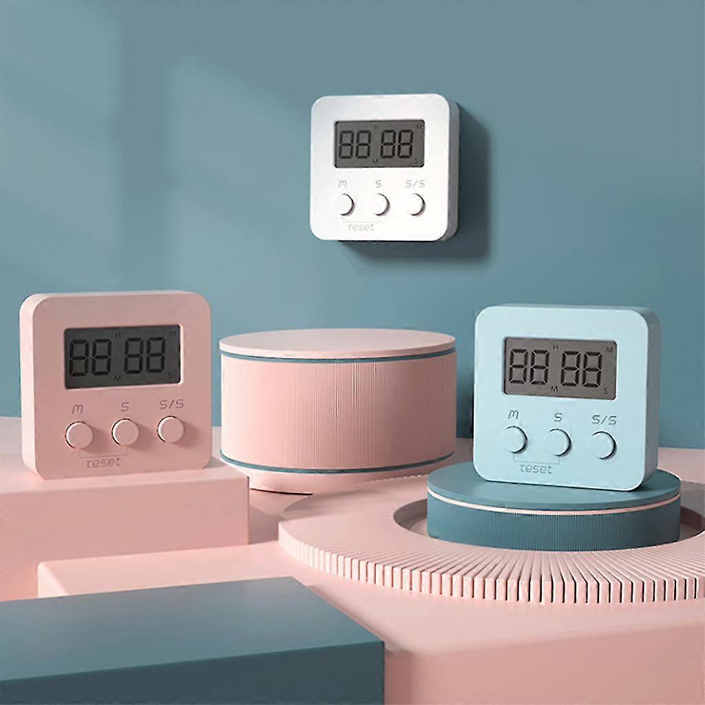 Minimalist Square Digital Kitchen Timer Countdown Time Management Alarm ...