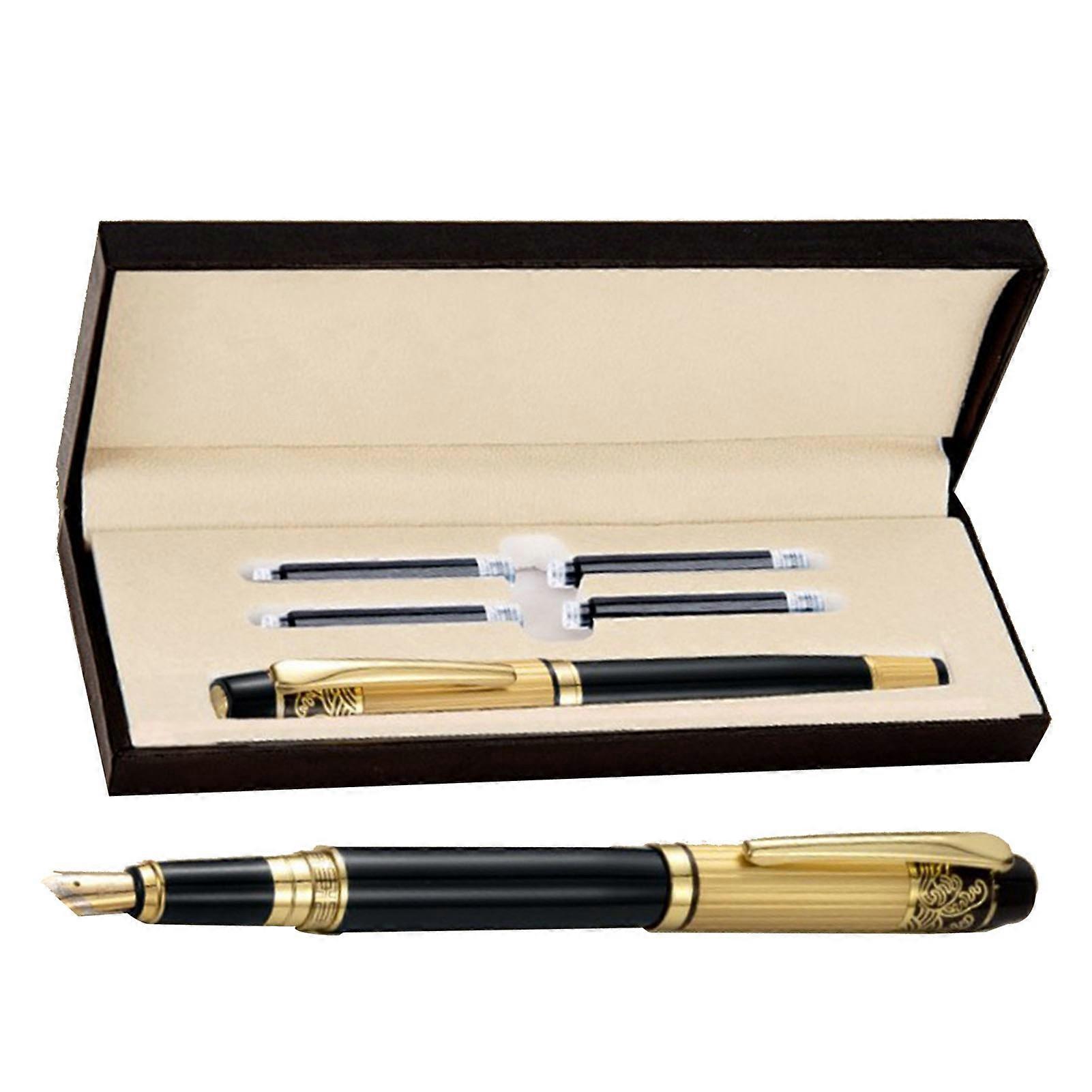 Frosted Fountain Pen with Ink Cartridge Comfortable Grip Fountain ...