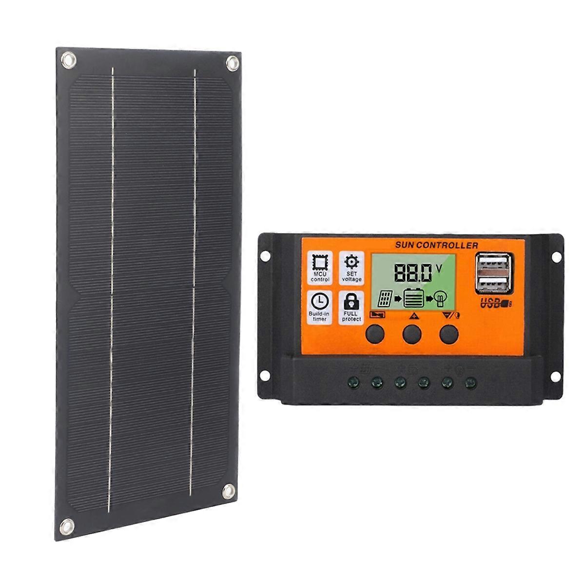 600W Solar Panel Kit with 100A 18V Charge Controller Solar Charging for ...