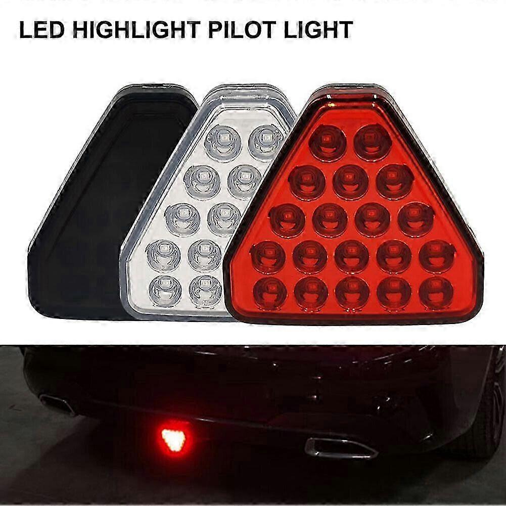 High qualityCar Universal F1 Style Triangle Red LED 3rd Rear Bumper Tail Stop Strobe Light ...