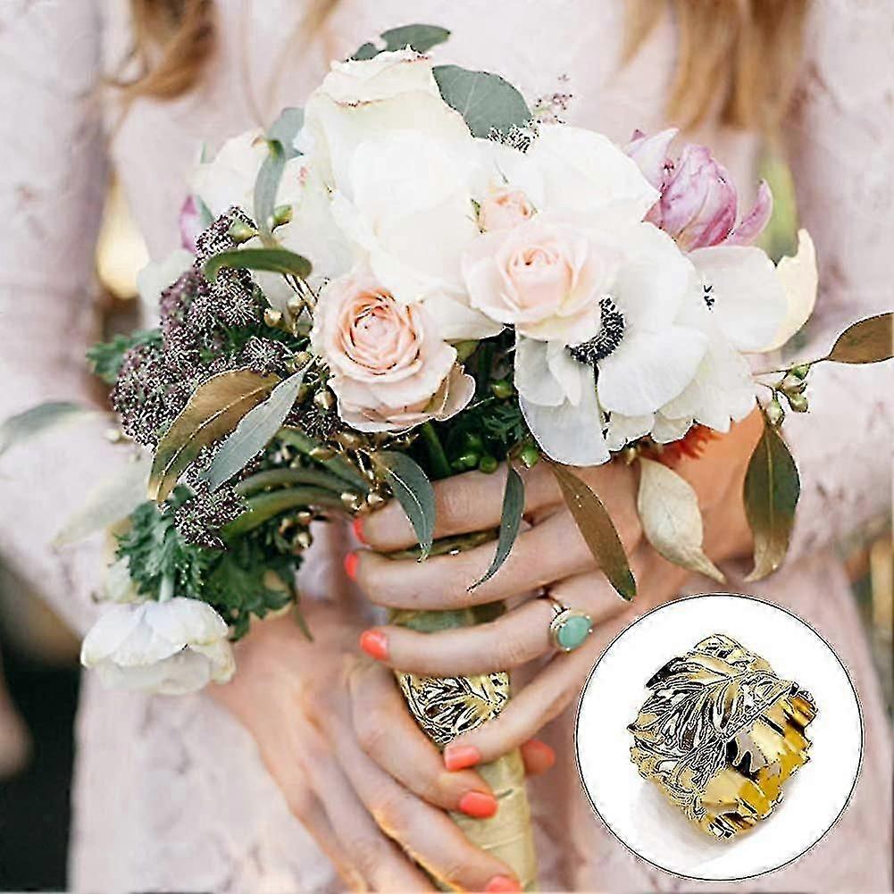Napkin Rings,napkin Rings,leaf Napkins Rings Set Of 6 Exquisite Gold ...