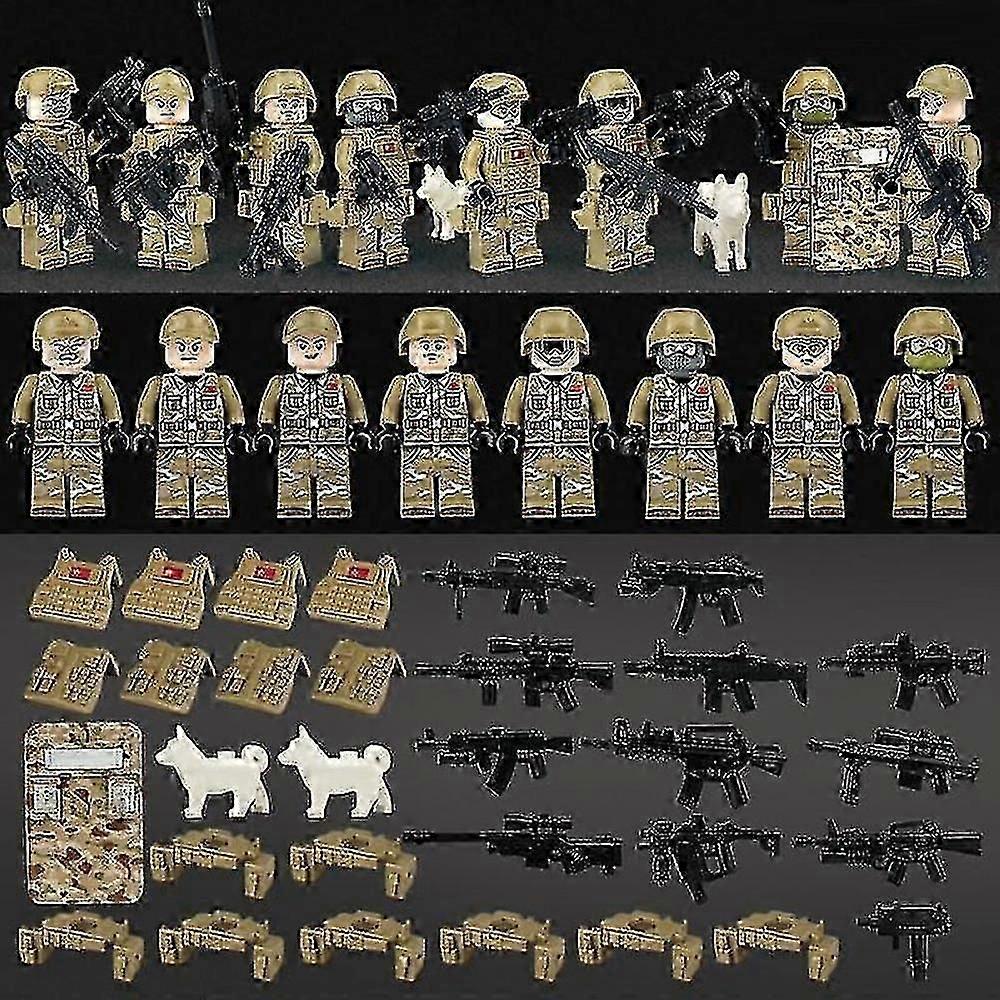 Quality High Military Specia Force Soldiers Gun Weapon Building Blocks ...