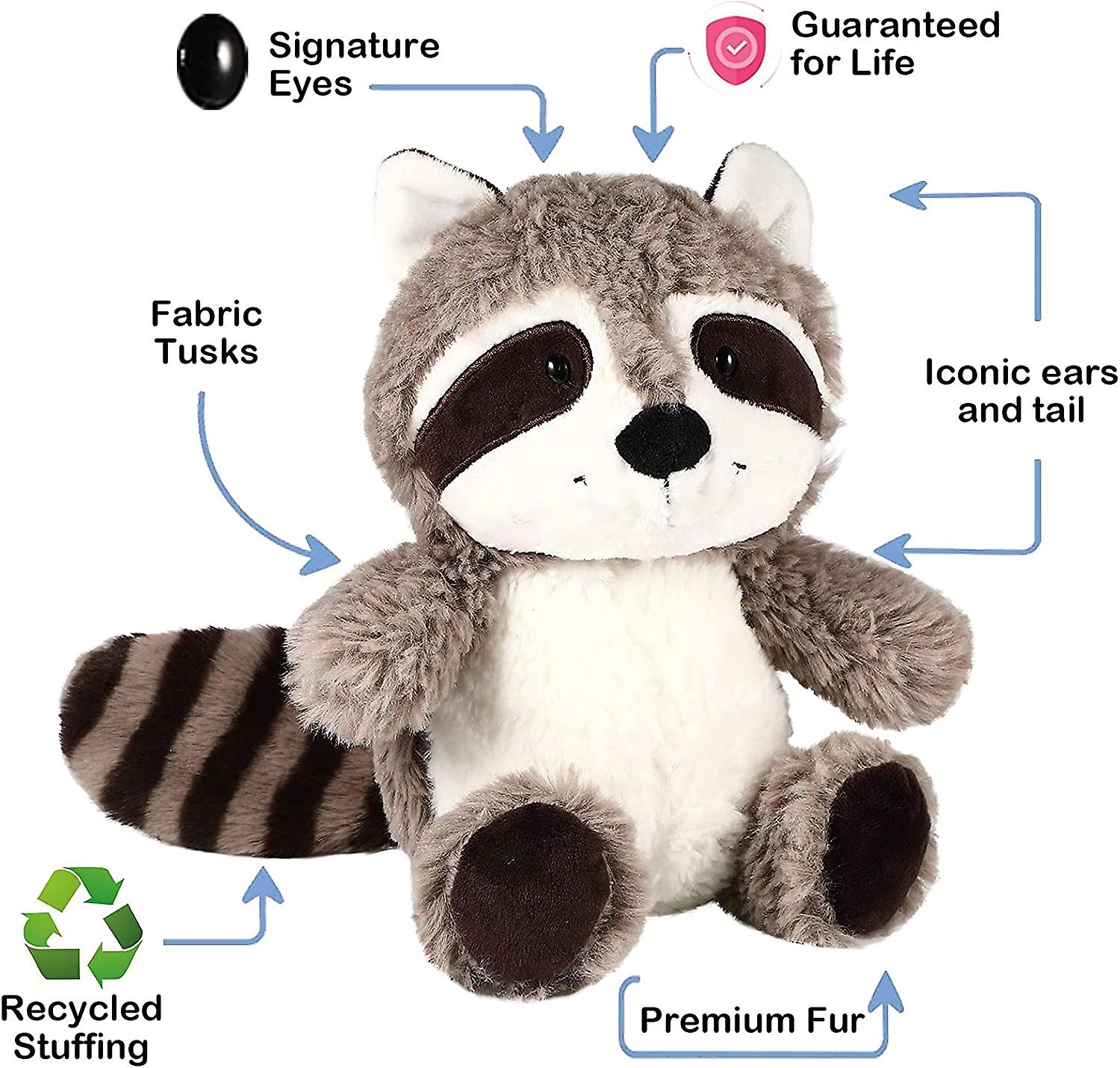 2 Pieces Raccoon Stuffed Animal Small Raccoon Plush Animal Cute Stuffed ...