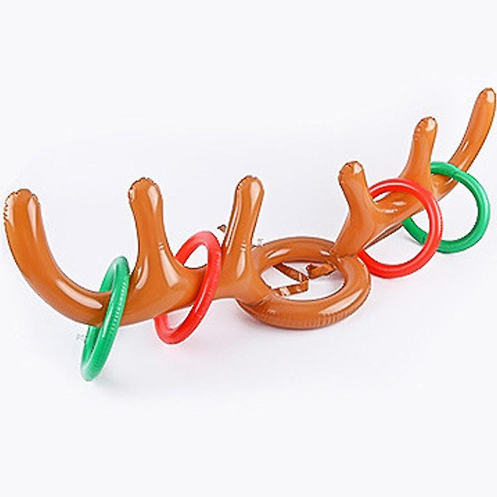 Inflatable Reindeer Antler Ring Toss Game, Christmas Tree Santa Ring ...
