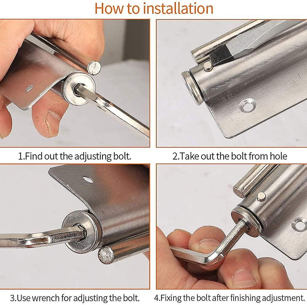 2 Pieces Automatic Door Closer, Door Closer Springs, Self-Closing Door ...