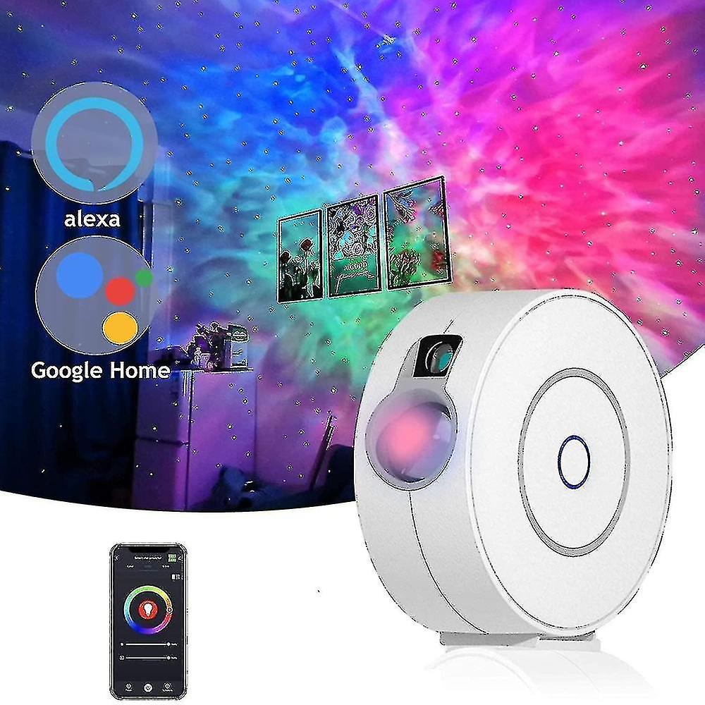 Led Smart Star Projector 3d Galaxy Cloud Star Light Projector Bedroom ...