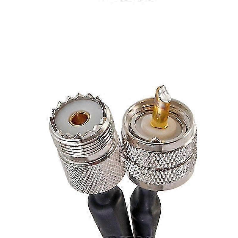 Window/Door Pass Through Flat RF Coaxial Cable PL295 UHF Male to SO239 ...