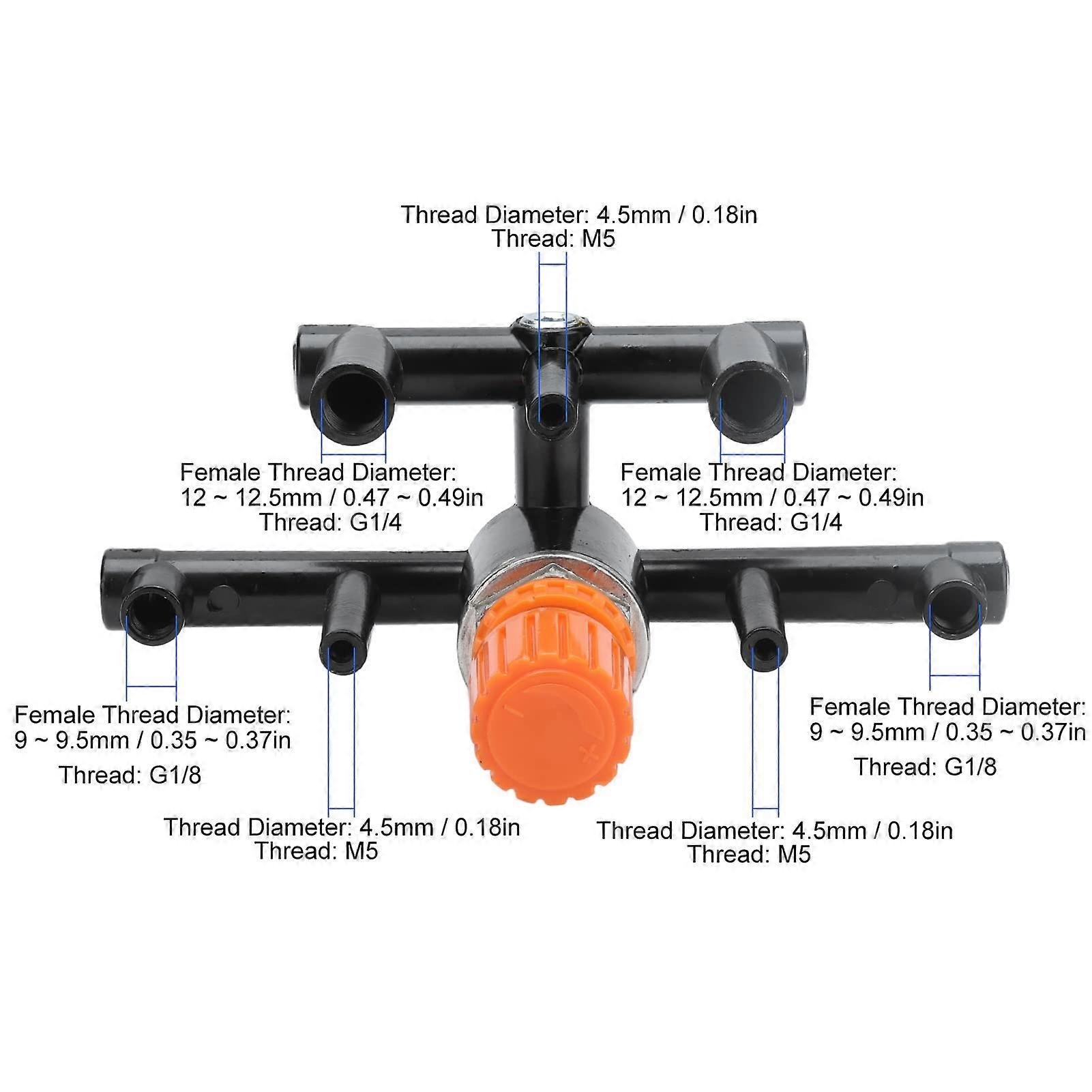 Air Compressor Pressure Regulator Valve, Multi Outlet Tube Alloy Air ...
