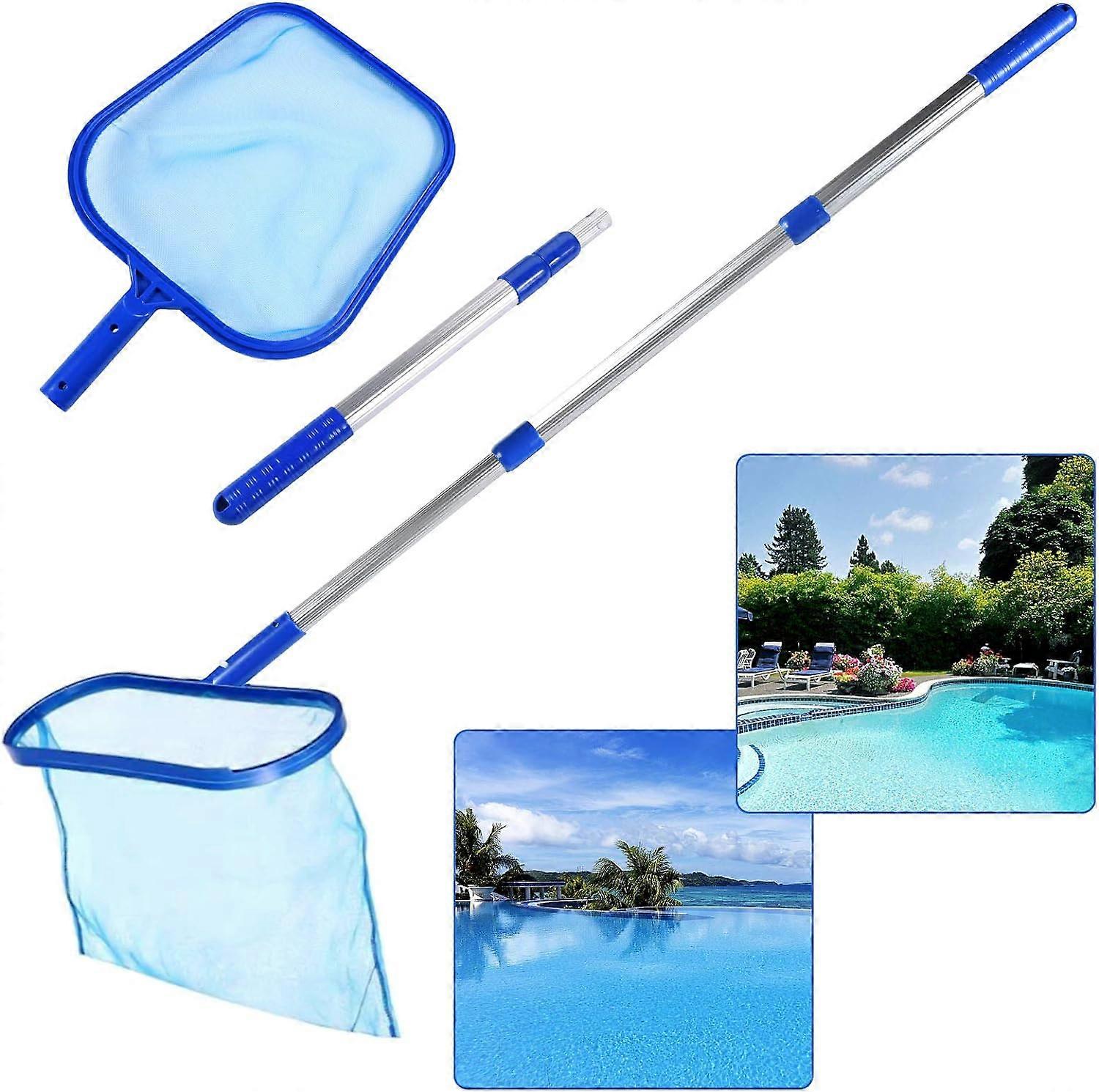Heavy Duty Telescopic Pole Pool Surface Landing Net With 1.2M Aluminum ...