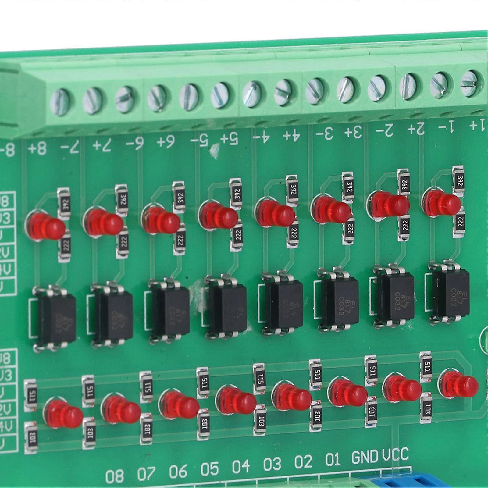 Optical Isolation Module 24V to 5V 8 Channel Optocoupler PLC Signal ...