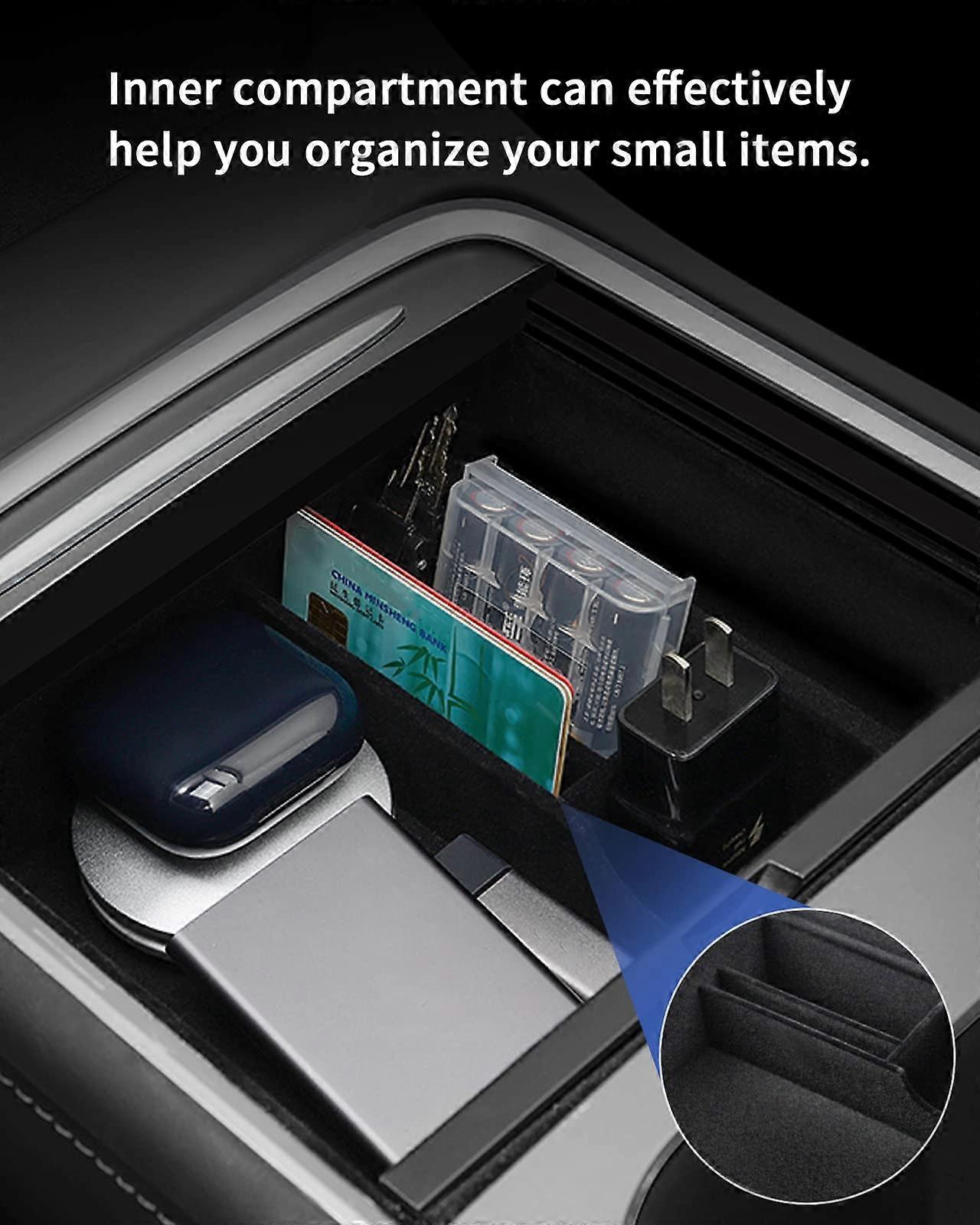 Tesla Console Organiser Hidden Drawer Storage Box for Tesla Model 3 ...