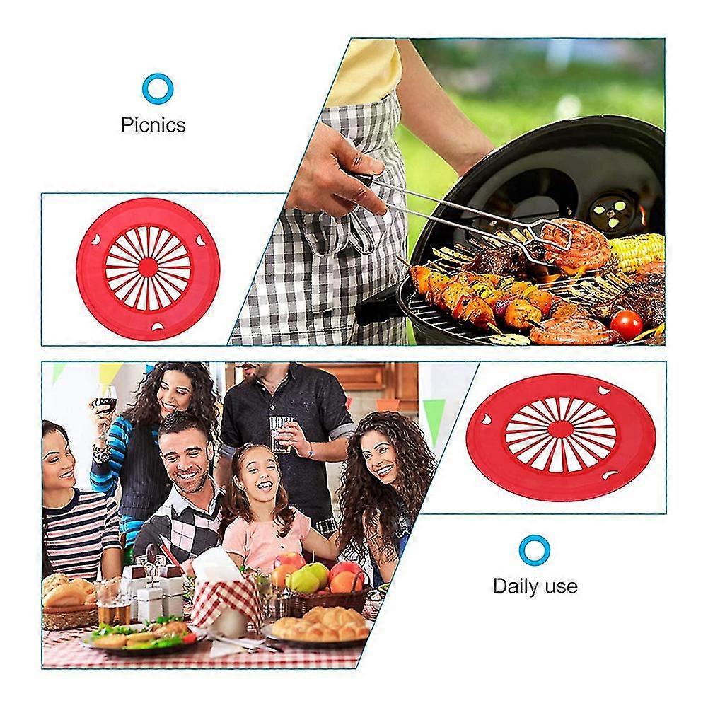 16 Pcs Reusable Plastic Paper Plate Holder For Party Bbq And Picnic ...