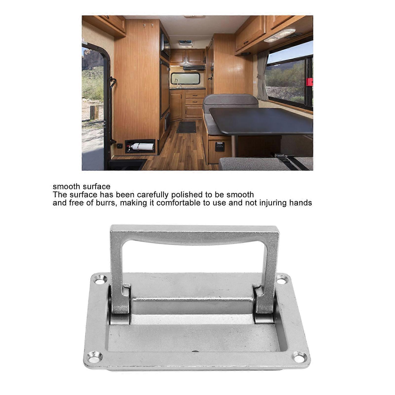 Recessed Pull Handles Spring Loaded Lifting Heavy Duty Zinc Alloy Flush ...