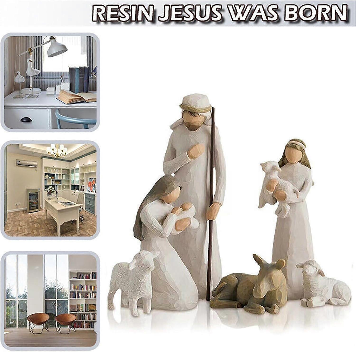 Nativity Set Born Scene Willow-Tree Figure, Figures Nativity Resin ...