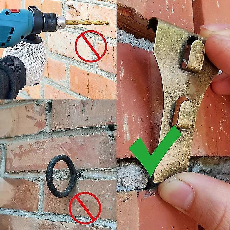 Brick Hook Clips-Bricks Hook Clip for Hanging Outdoors Wall Pictures ...
