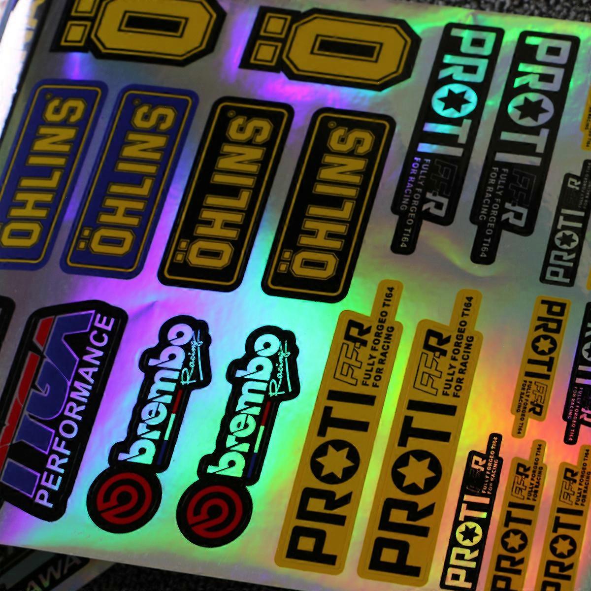 OHLINS Modified Reflective Laser Moto Sticker PVC Ohlins Suspension ...