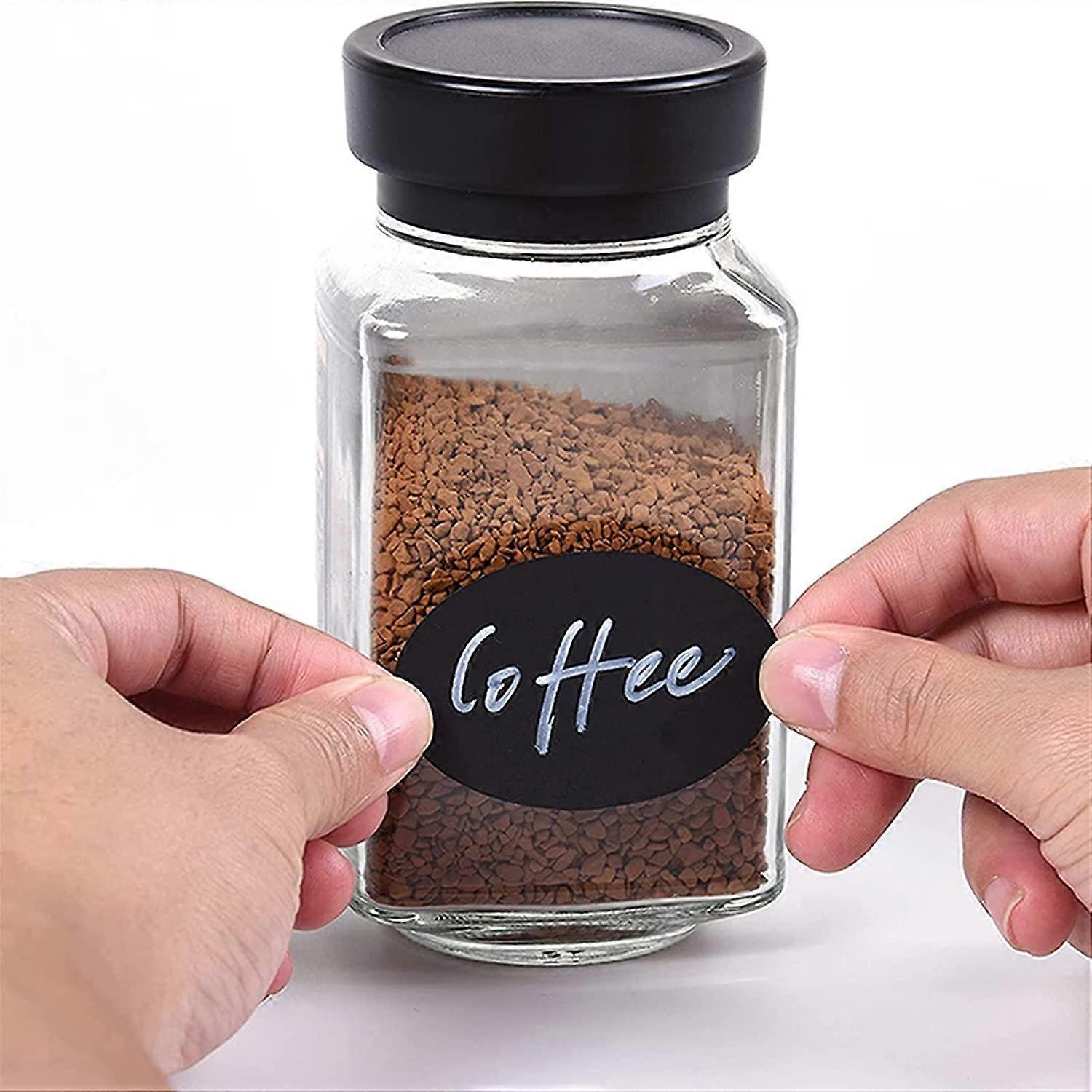 DIY 48pcs/set Waterproof Blackboard Kitchen Spice Label Stickers Home ...