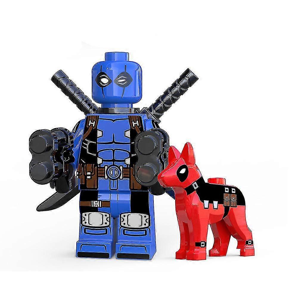 8 Pack Avengers Series Deadpool Action Figure Assembling Building Block ...