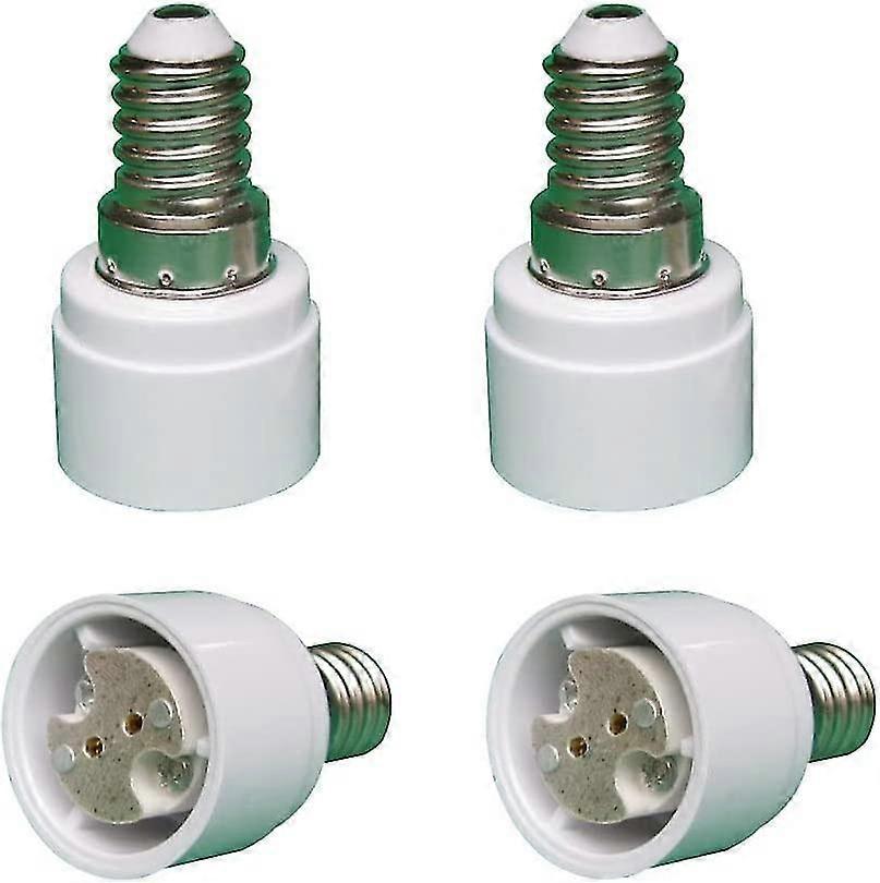 Set Of 4 E14 To G4 Mr16 Gu5.3 Gu4 Base Adapter For Led Or Halogen Bulb ...