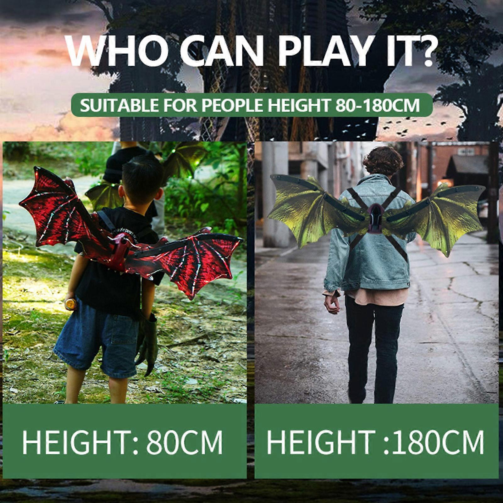 Electric Dragon Wings For Kids with LED Light Props Cosplay Wings, Cool ...