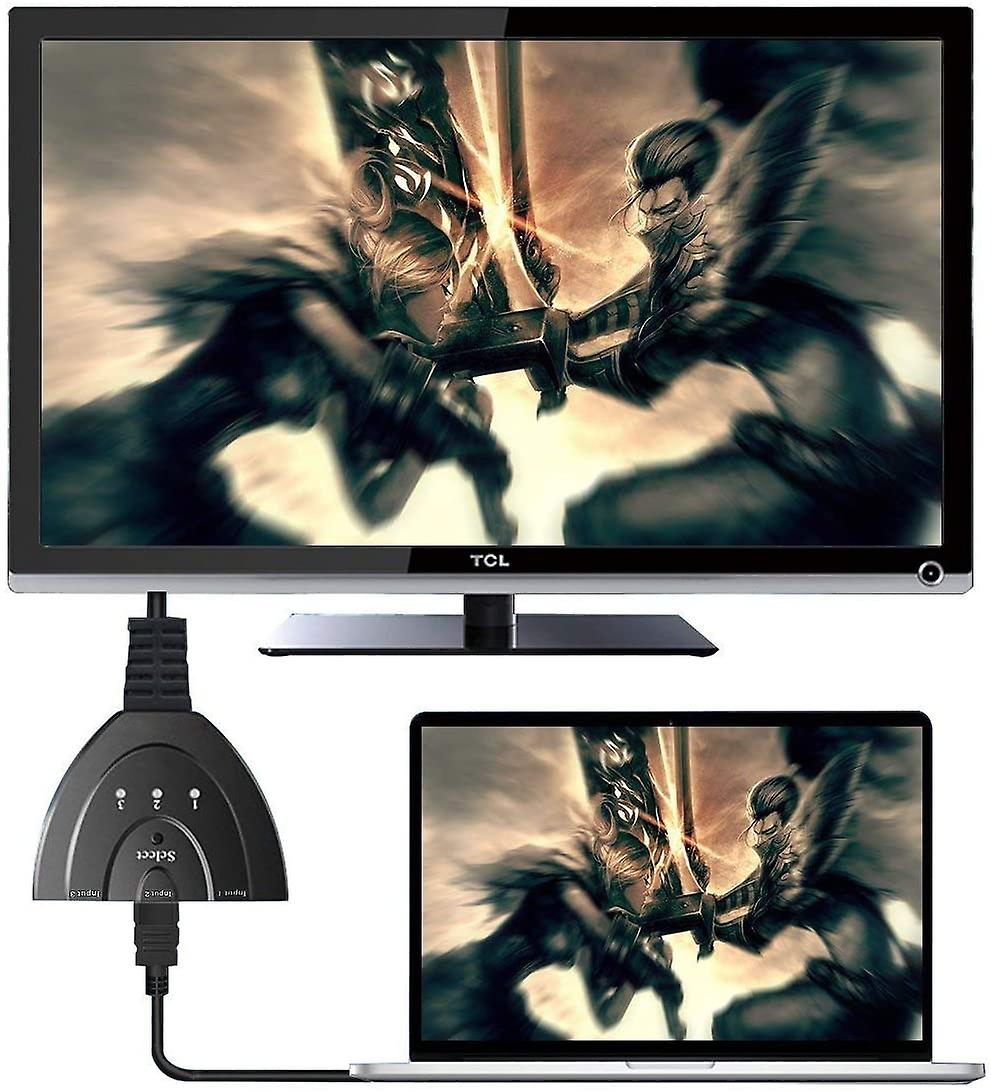 Switch, hdmi Pigtail Switch Splitter 3 In 1 Out med höghastighets ...