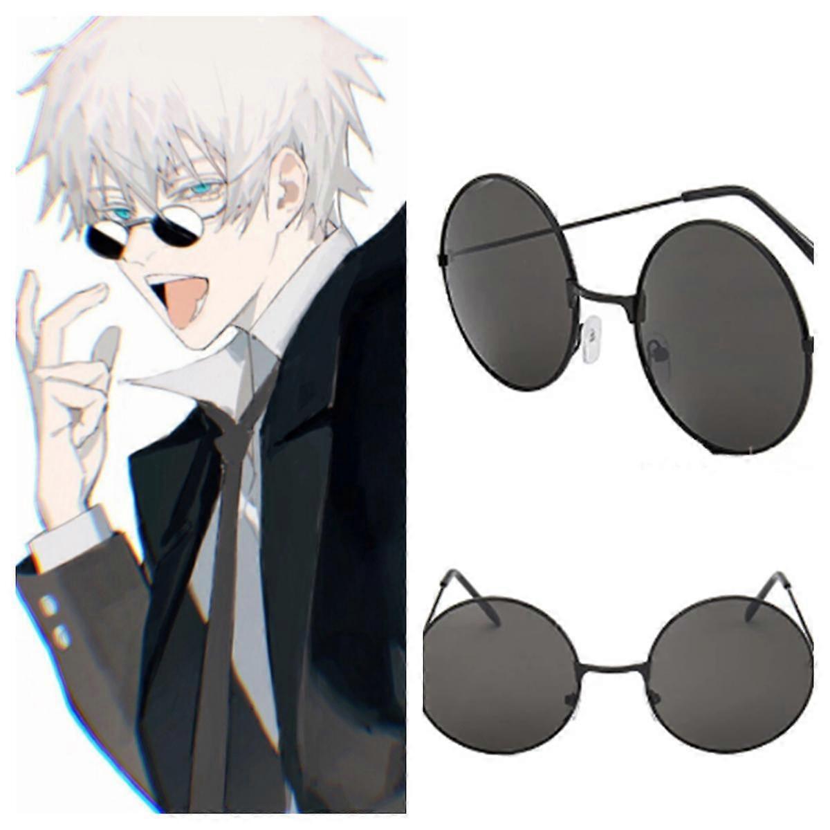 ACE Anime Jujutsu Kaisen Gojo Satoru Cosplay Props Black Glasses ...